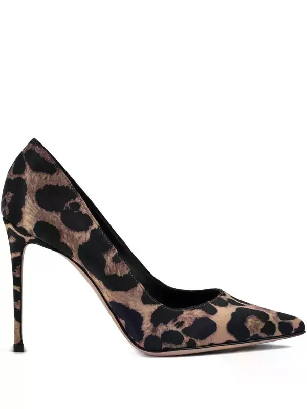 LE SILLA 100mm Leopard-print Pointed-toe Pumps