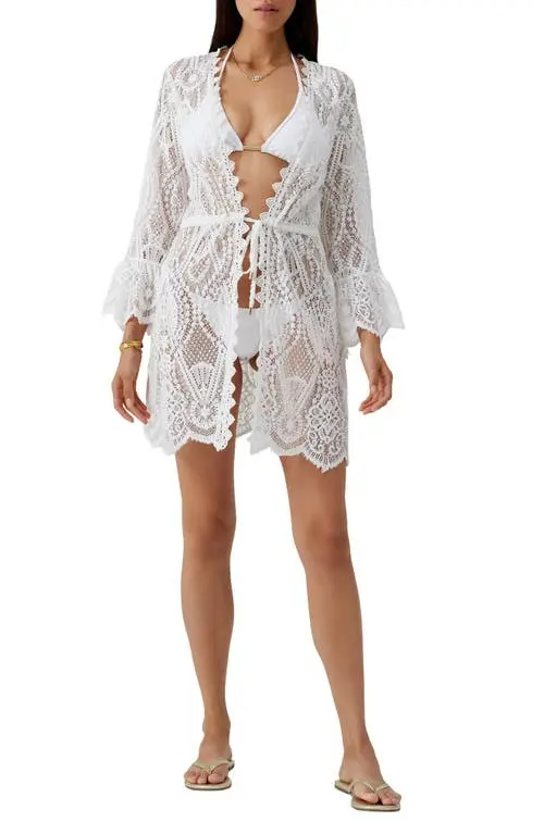 Melissa Odabash Naia Knit Cover-up - White