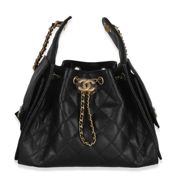 Chanel Quilted Caviar 25 Hobo