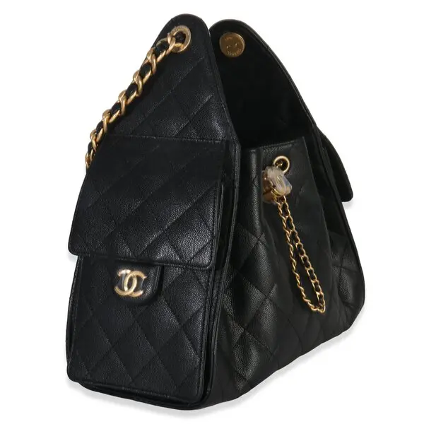 Chanel Quilted Caviar 25 Hobo