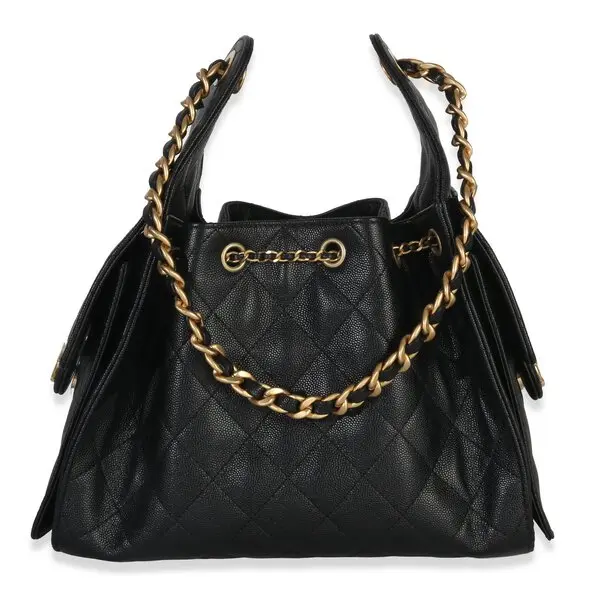 Chanel Quilted Caviar 25 Hobo