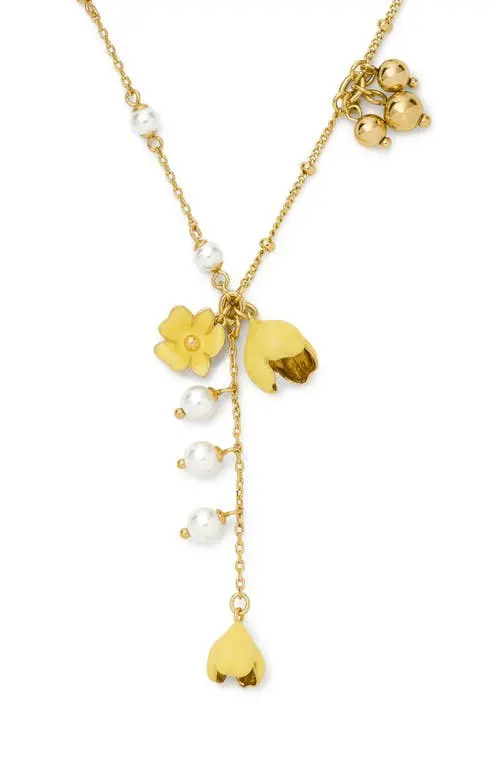 Kate Spade New York Golden Bloom Y-necklace - Yellow