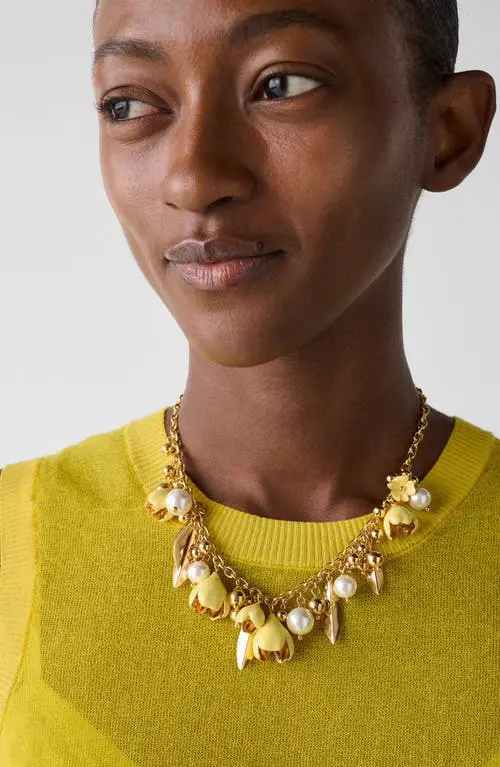 Kate Spade New York Golden Bloom Statement Necklace