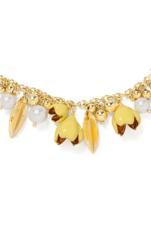 Kate Spade New York Golden Bloom Statement Necklace