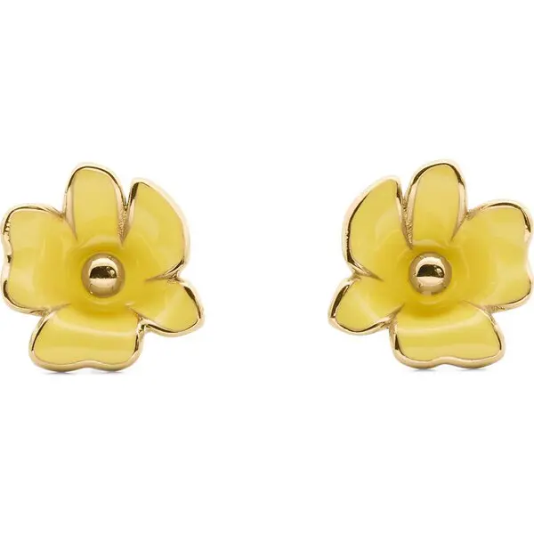 Kate Spade New York Flower Stud Earrings - Yellow