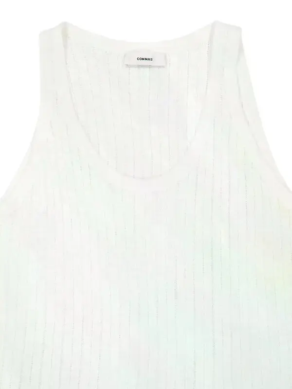 Commas Pointelle-knit Tank Top