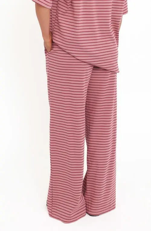 PETAL & PUP Striped Knit Drawstring Pants