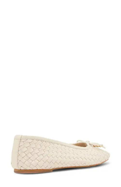 Steve Madden Divy Woven Ballet Flat - Bone Leather