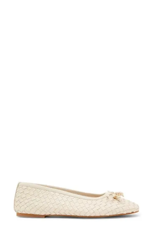 Steve Madden Divy Woven Ballet Flat - Bone Leather