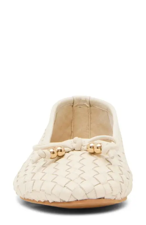 Steve Madden Divy Woven Ballet Flat - Bone Leather
