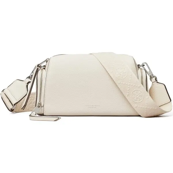 Tory Burch Perry Voyager Crossbody Bag - Light Cream