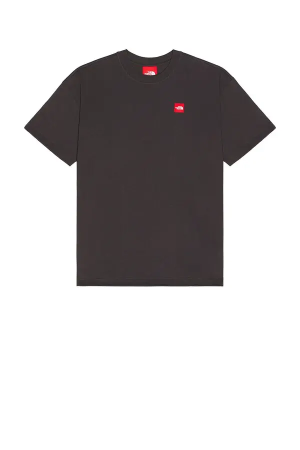 The North Face Red Box Short Sleeve Tee In Black - Obsidian