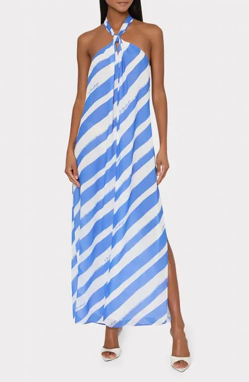 MILLY Ava Cross Halter Cover-up Dress