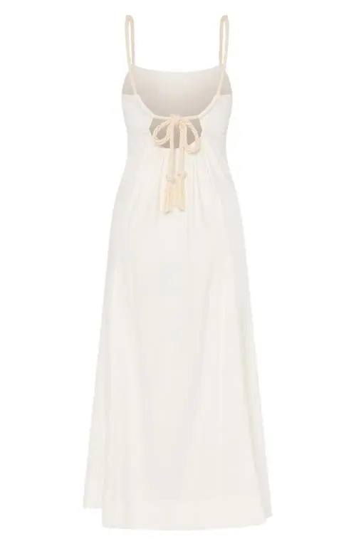 MILLY A-line Linen Cover-up Dress