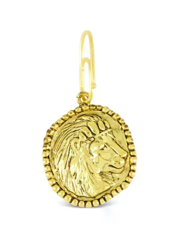 AURÉLIE BIDERMANN Lion-engraved Pendant - Gold