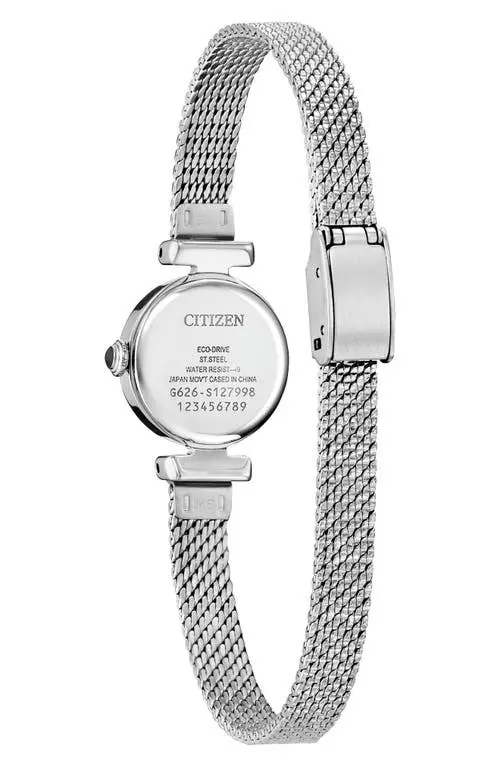 Citizen Fio Silvertone Mesh Strap Watch - Silver-tone