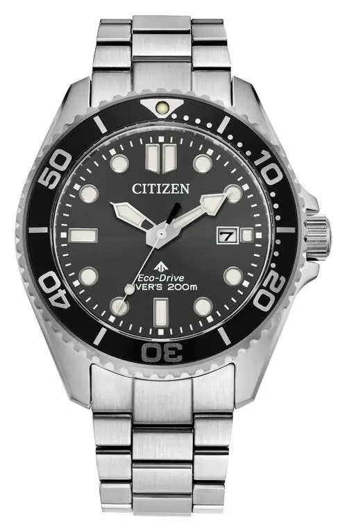 Citizen Promaster Dive Eco-drive Bracelet Watch - Silver-tone
