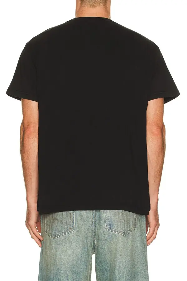 FOUND Whisper Patch Tee In Brown In Black