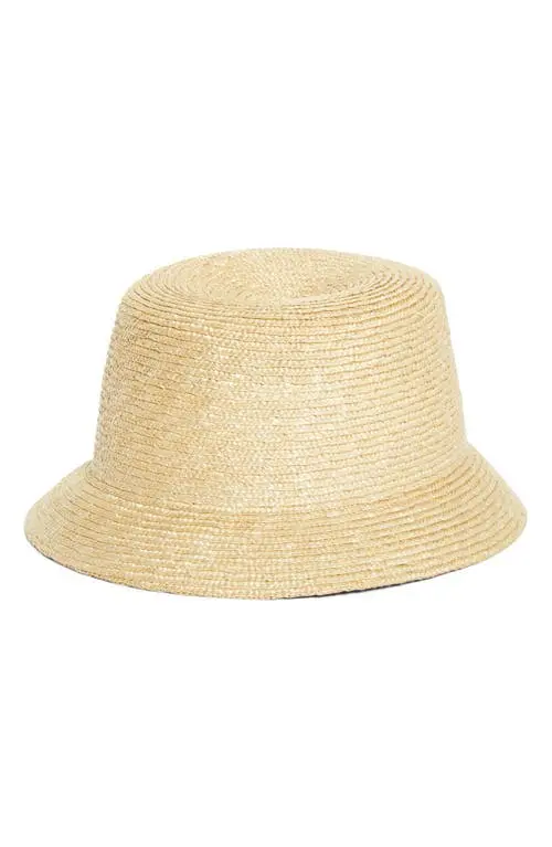 Saint Laurent Braided Straw Short Brim Hat