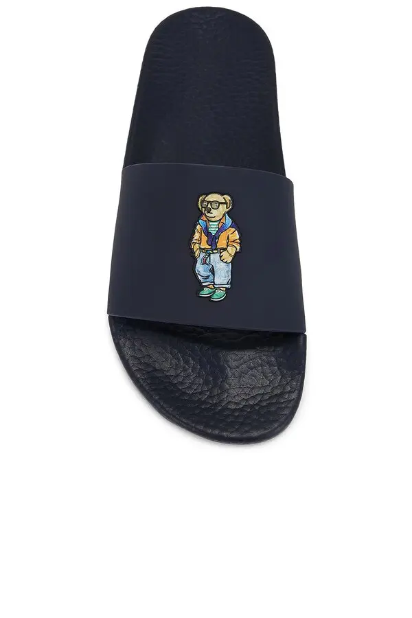 Polo Ralph Lauren Eva Bear Slide - Navy
