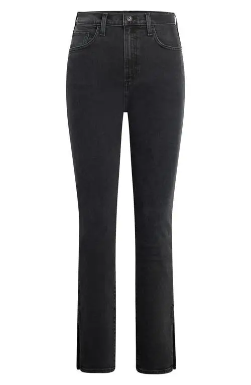 FAVORITE DAUGHTER Valentina Side Slit High-waist Straight-leg Jeans - Boulder