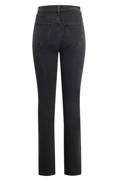 FAVORITE DAUGHTER Valentina Side Slit High-waist Straight-leg Jeans - Boulder