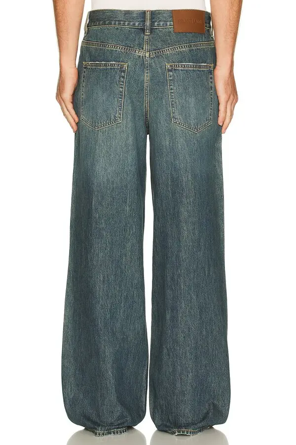 Helmut Lang Destroyed Denim In Blue