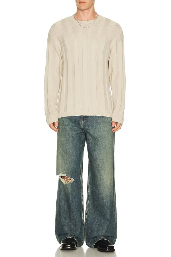 Helmut Lang Destroyed Denim In Blue