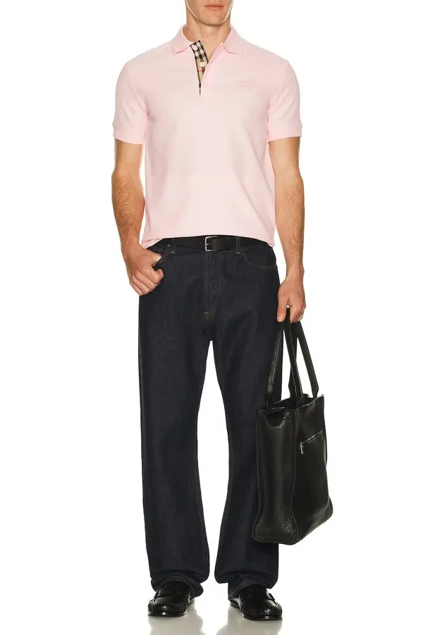 Burberry Eddie Ekd Polo In Pink