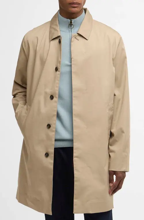 Barbour Rokig Waterproof Car Coat - Washed Stone/highland Lake