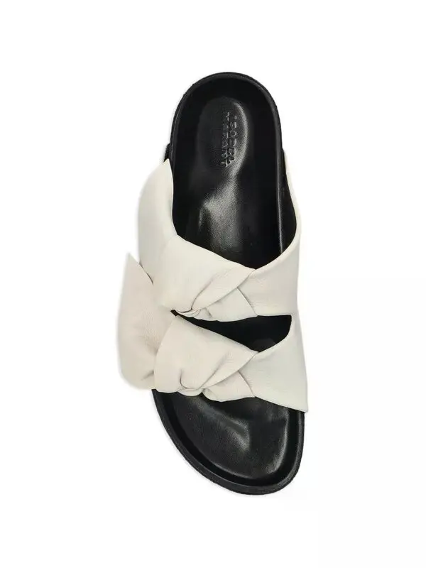 Isabel Marant Étoile Lennyo Bow Mules - White