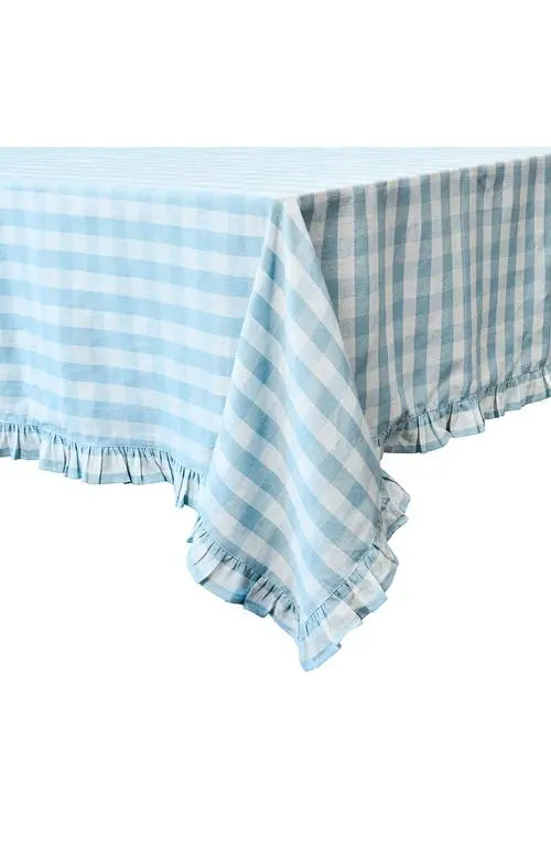 JULISKA Gingham Ruffle Cotton & Linen Tablecloth