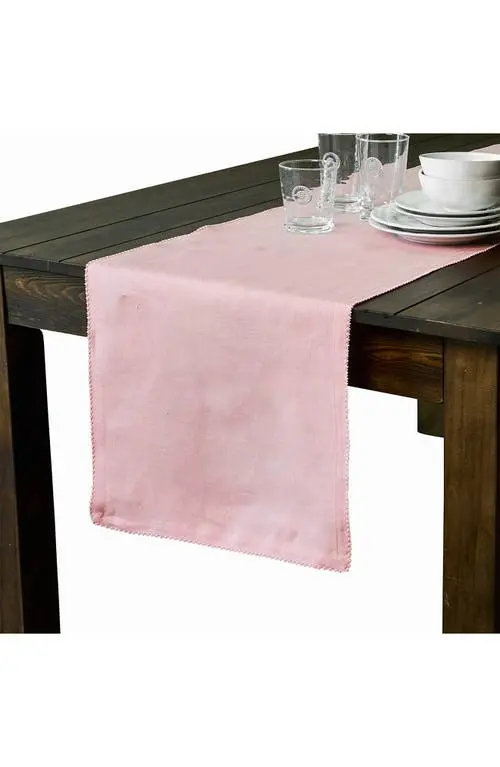 JULISKA Berry Scallop Linen Table Runner