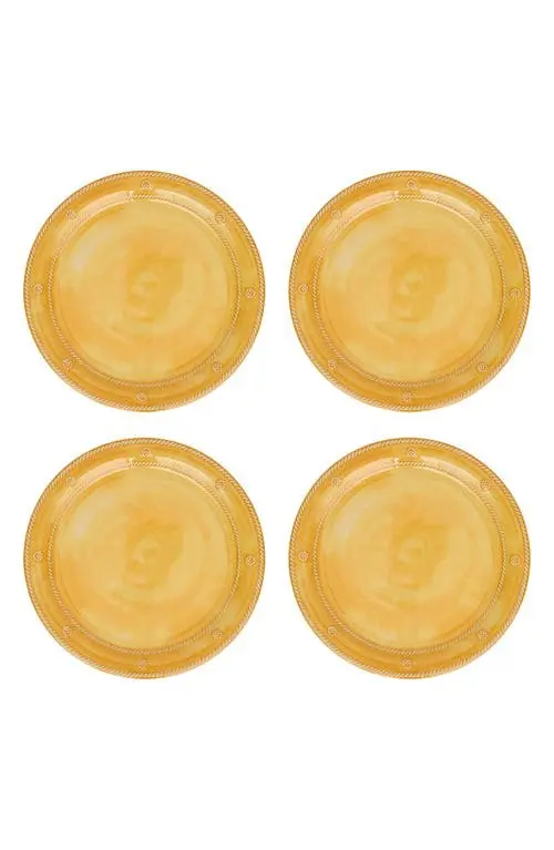 JULISKA Berry & Thread Set Of 4 Melamine Dinner Plates - Sunshine