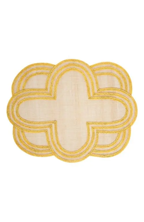 JULISKA Scallop Stripe Placemat - Sunshine