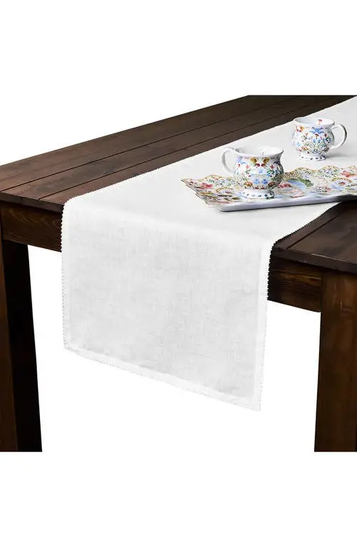JULISKA Berry Scallop Linen Table Runner