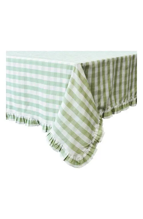 JULISKA Gingham Ruffle Cotton & Linen Tablecloth
