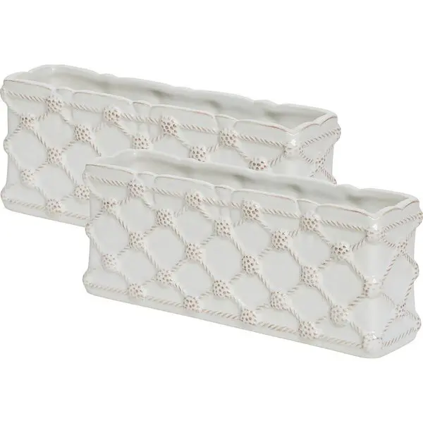 JULISKA Set Of 2 Berry & Thread Petite Rectangular Parterre