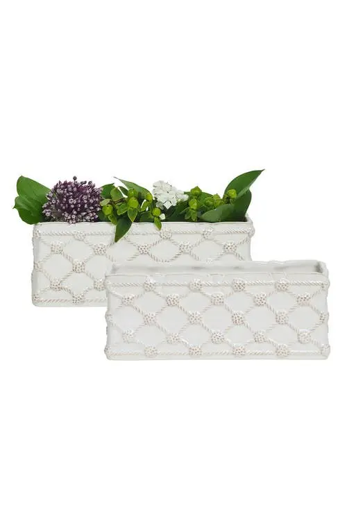 JULISKA Set Of 2 Berry & Thread Petite Rectangular Parterre