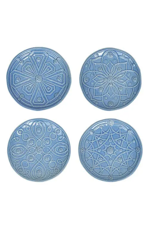 JULISKA Jardins Du Monde Set Of 4 Side/cocktail Plates - Chambray