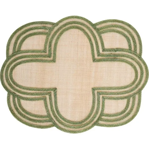 JULISKA Scallop Stripe Placemat - Seagrass