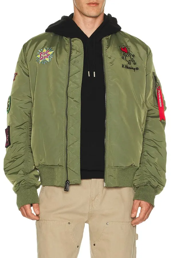 Alpha Industries X Keith Haring Ma-1 Reversible Jacket