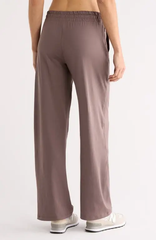 Zella Move In Straight Leg Sweatpants - Grey Plum