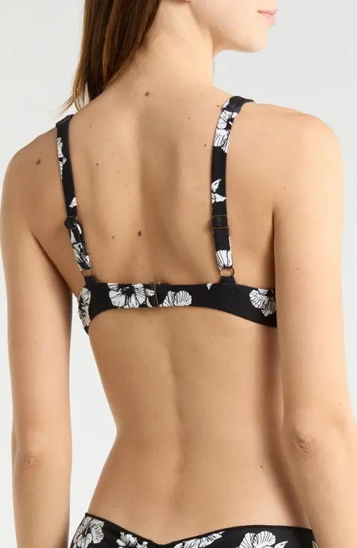 Rip Curl Multi Fit Underwire Bikini Top - Black/white