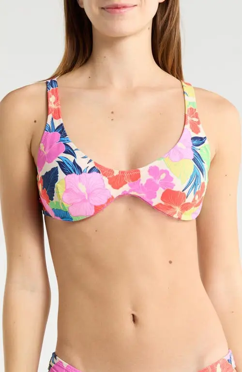 Rip Curl Multi Fit Underwire Bikini Top - Pink Multi
