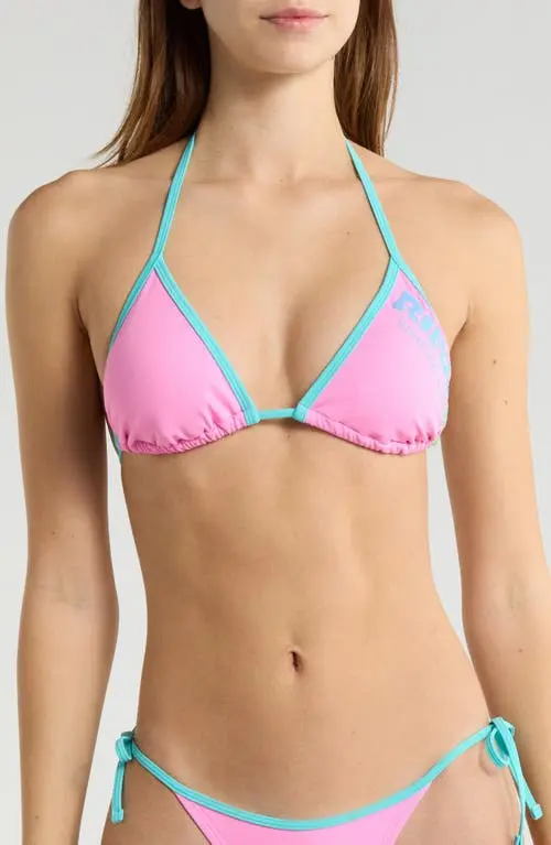 Rip Curl Surf Puff Triangle Bikini Top - Light Pink