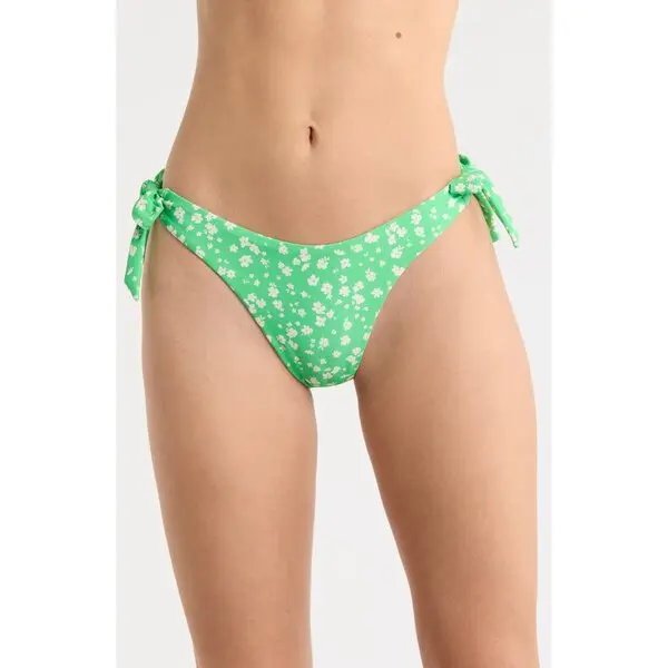 Rip Curl Surf Side Tie Bikini Bottom - Light Green