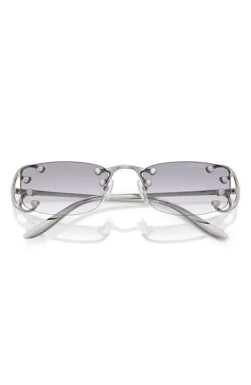 Prada 52mm Gradient Rectangular Sunglasses
