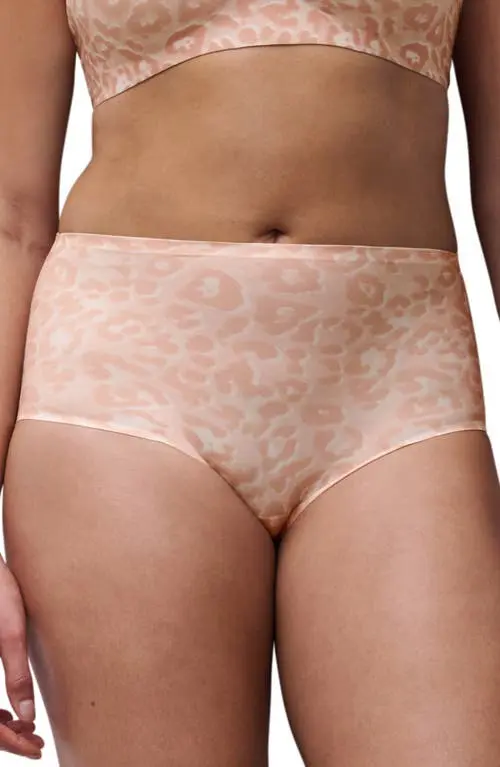 Chantelle Soft Stretch High Cut Briefs - Leo Blush