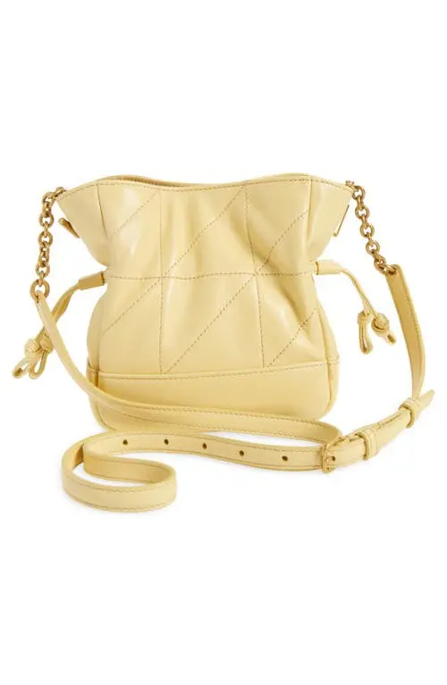 Saint Laurent Mini Jamie Leather Shoulder Bag - Soft Lemon